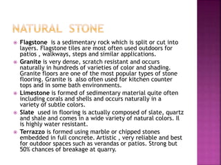 Report on flooring | PPTX