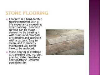 Report on flooring | PPTX