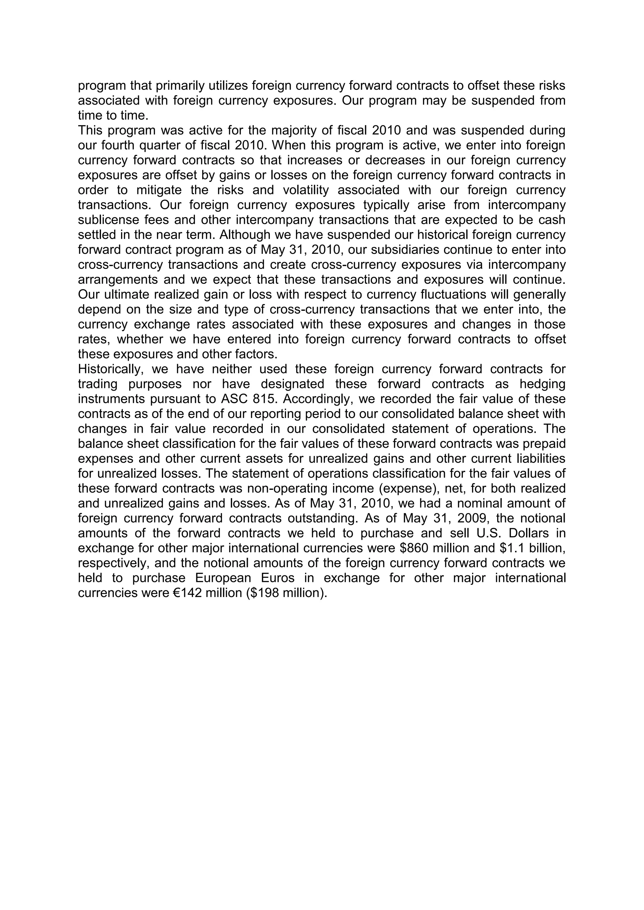 Report on Forex Exposure | PDF