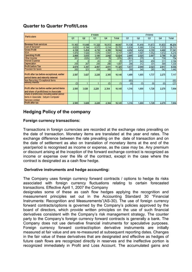 Report on Forex Exposure | PDF