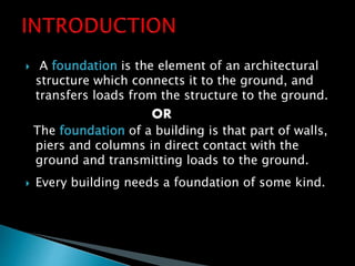 Report on foundation | PPTX