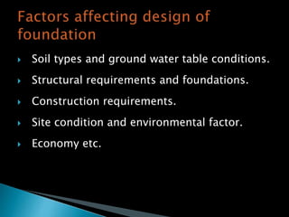 Report on foundation | PPTX