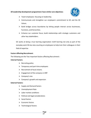 Report on GENERAL ELECTRIC | DOCX