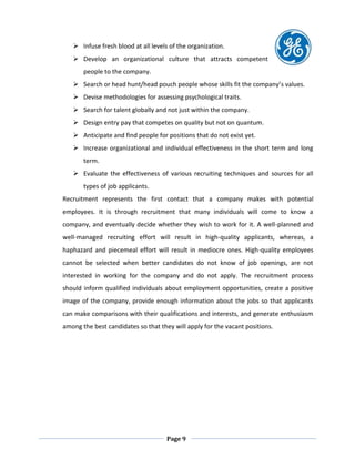 Report on GENERAL ELECTRIC | DOCX