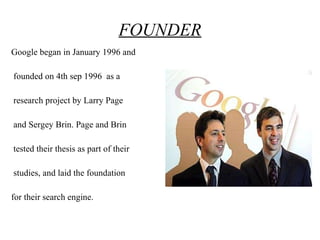 Report on google | PPT