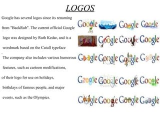 Report on google | PPT