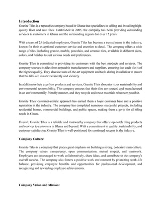 Report on Granite Tiles .docx