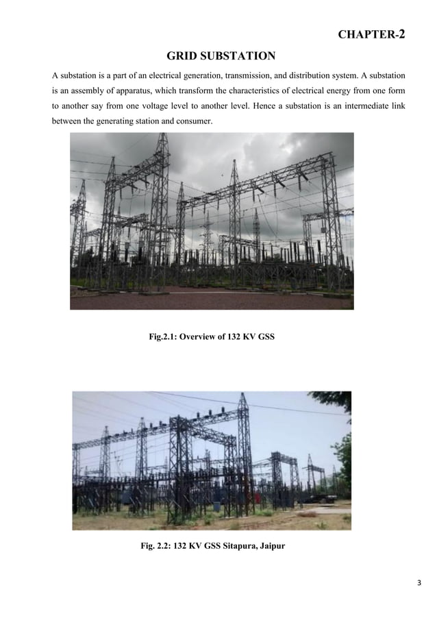 Report on grid substation
