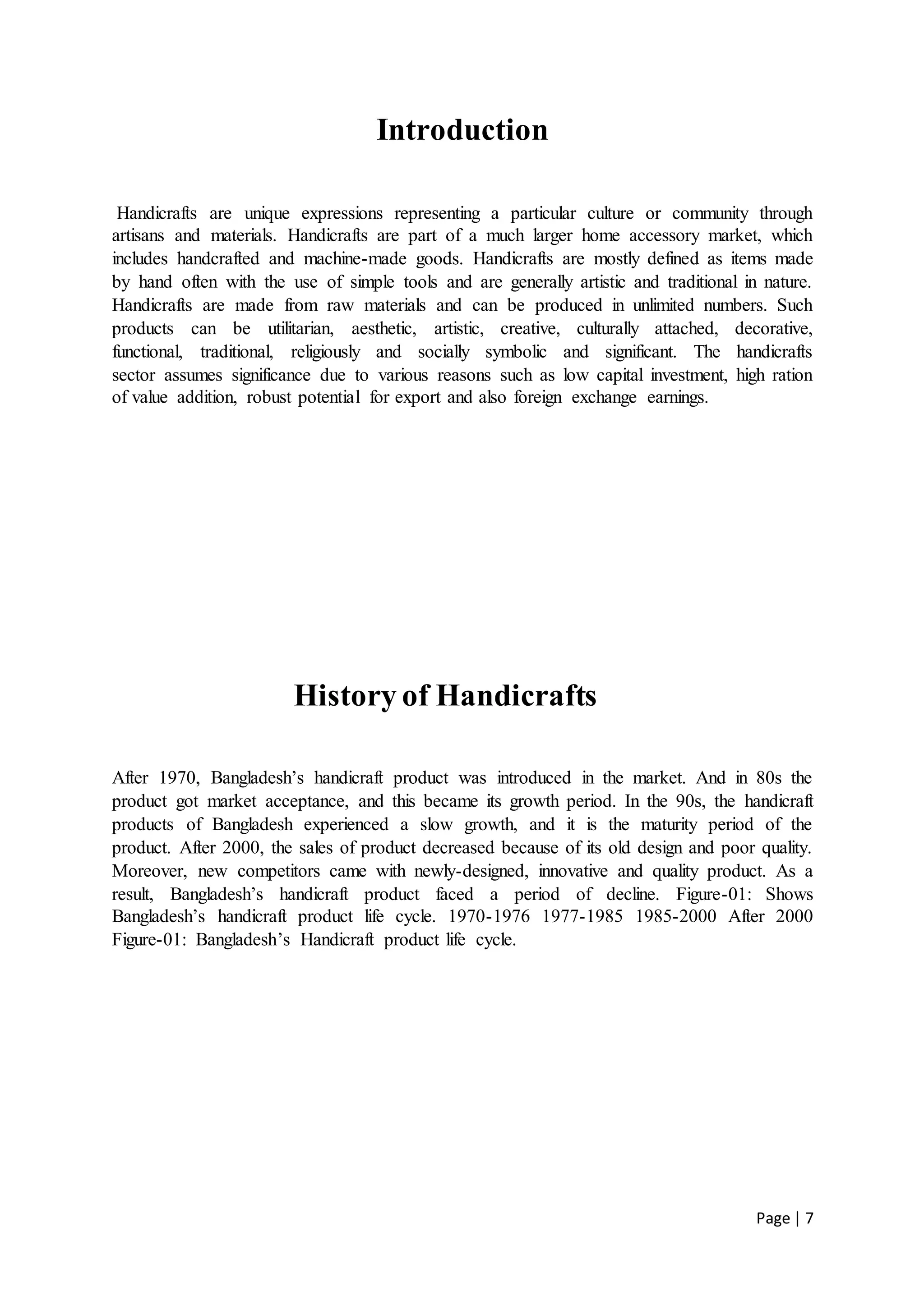 Report on handicraft industry Tipu | DOCX