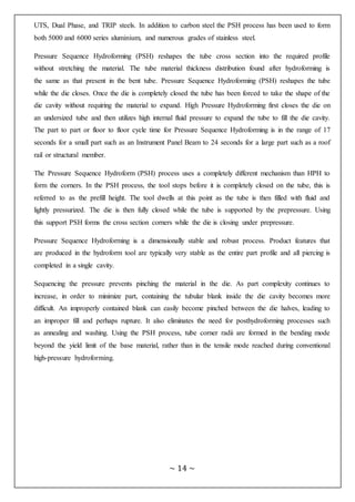 Report on hydroforming | DOCX