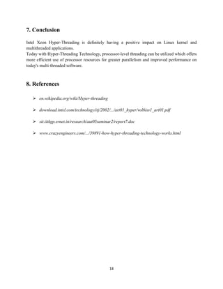 Report on hyperthreading | DOCX