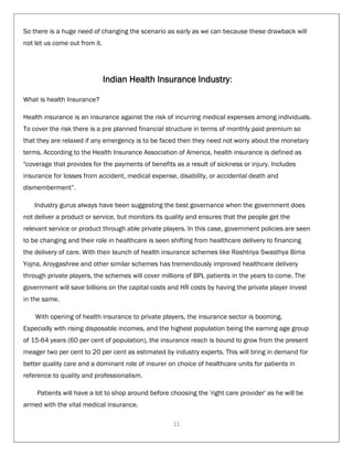 Report on Indian health-care industry | PDF