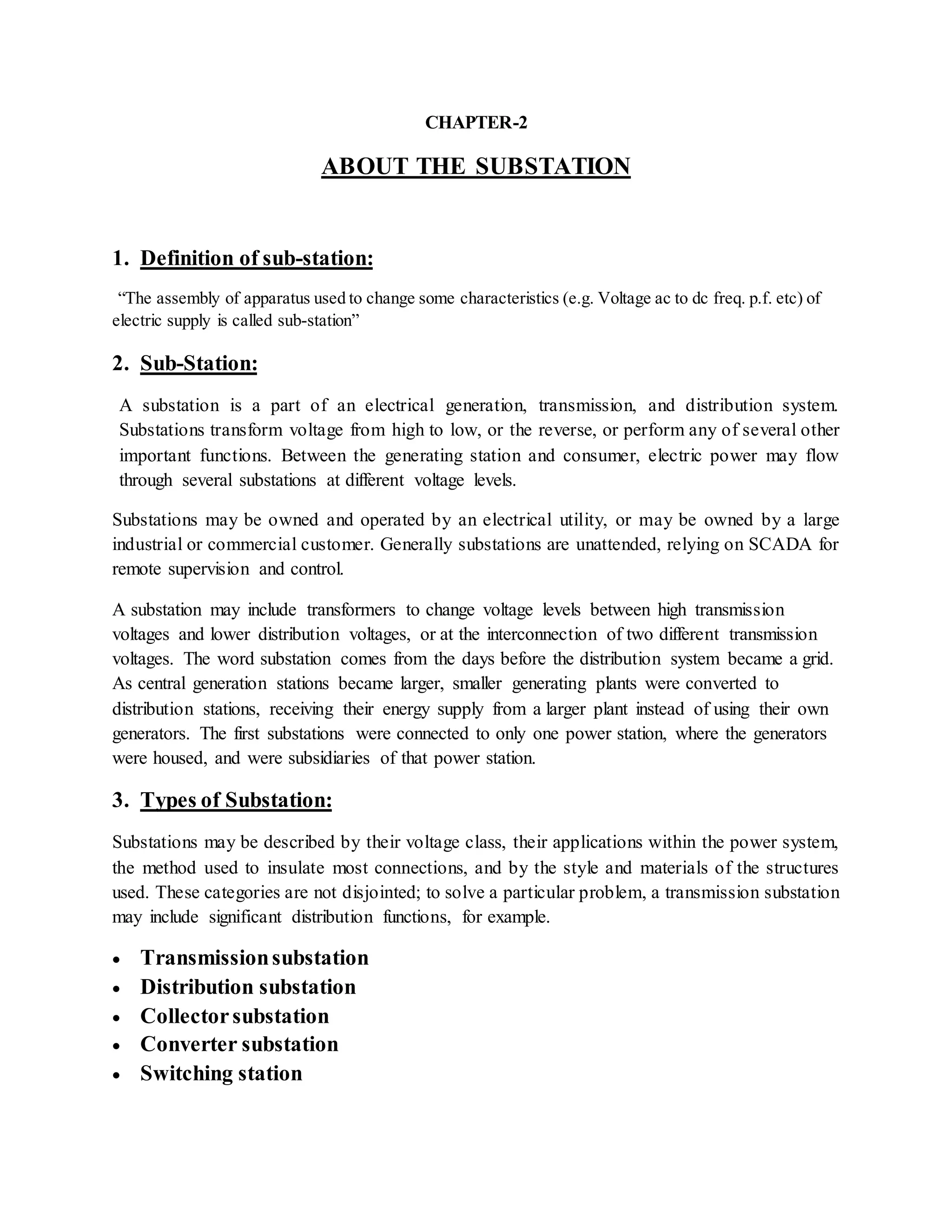 Report on industrial summer training on 220 kv substation | DOCX