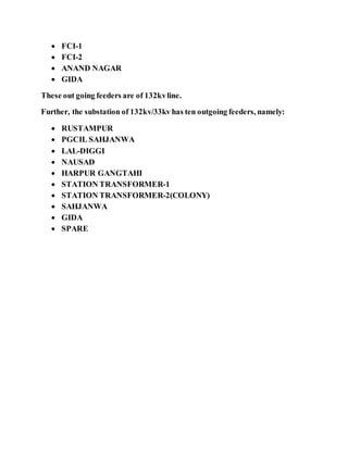 Report on industrial summer training on 220 kv substation | DOCX