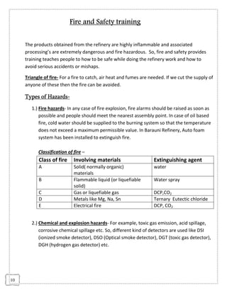Report on industrial training at indian oil corporation ltd,barauni ...