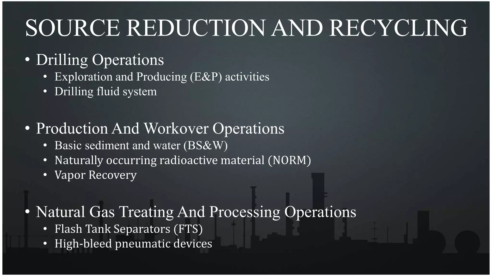 Presentation - Waste Management in Petroleum Refinery. | PPTX
