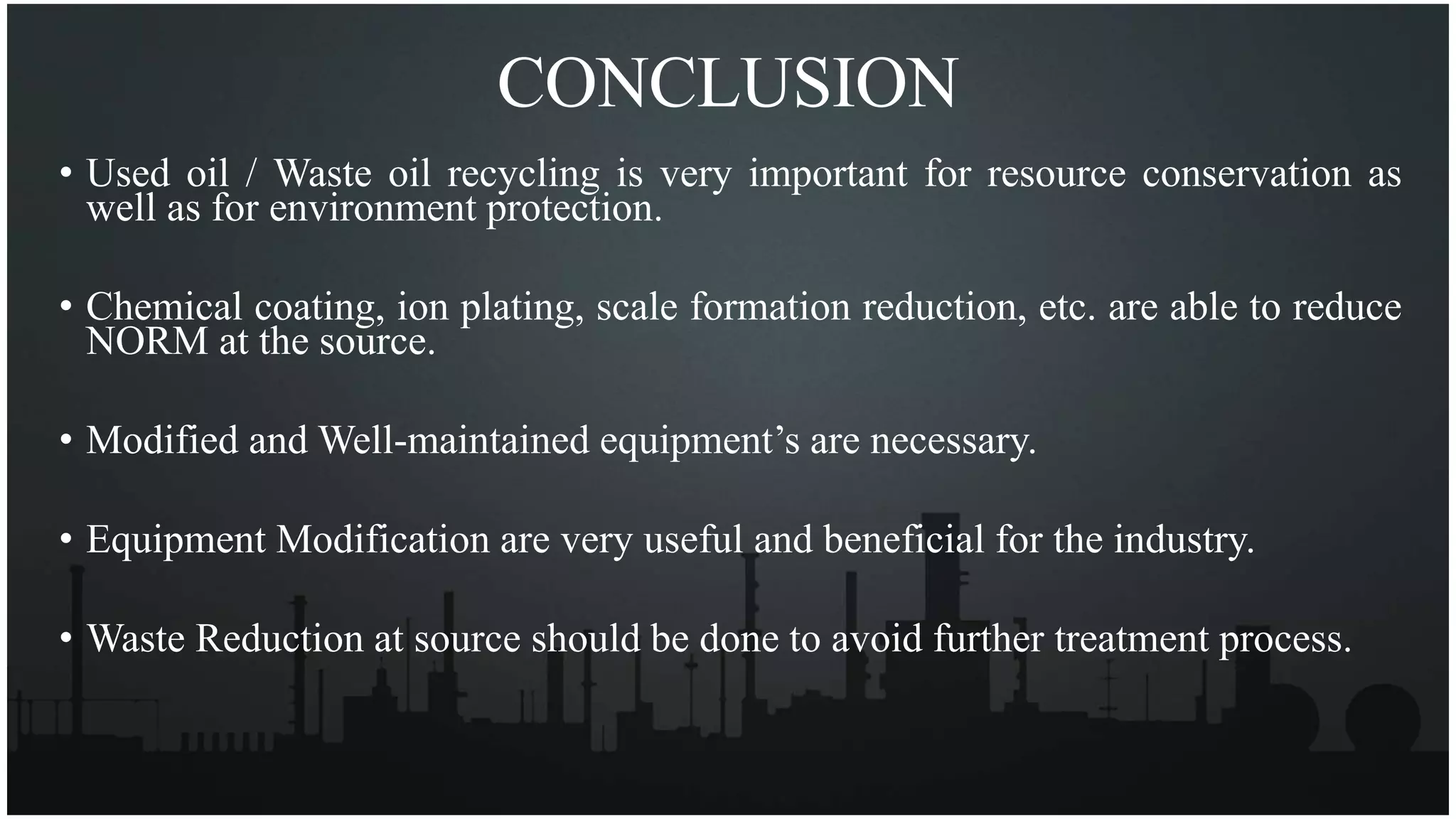 Presentation - Waste Management in Petroleum Refinery. | PPTX