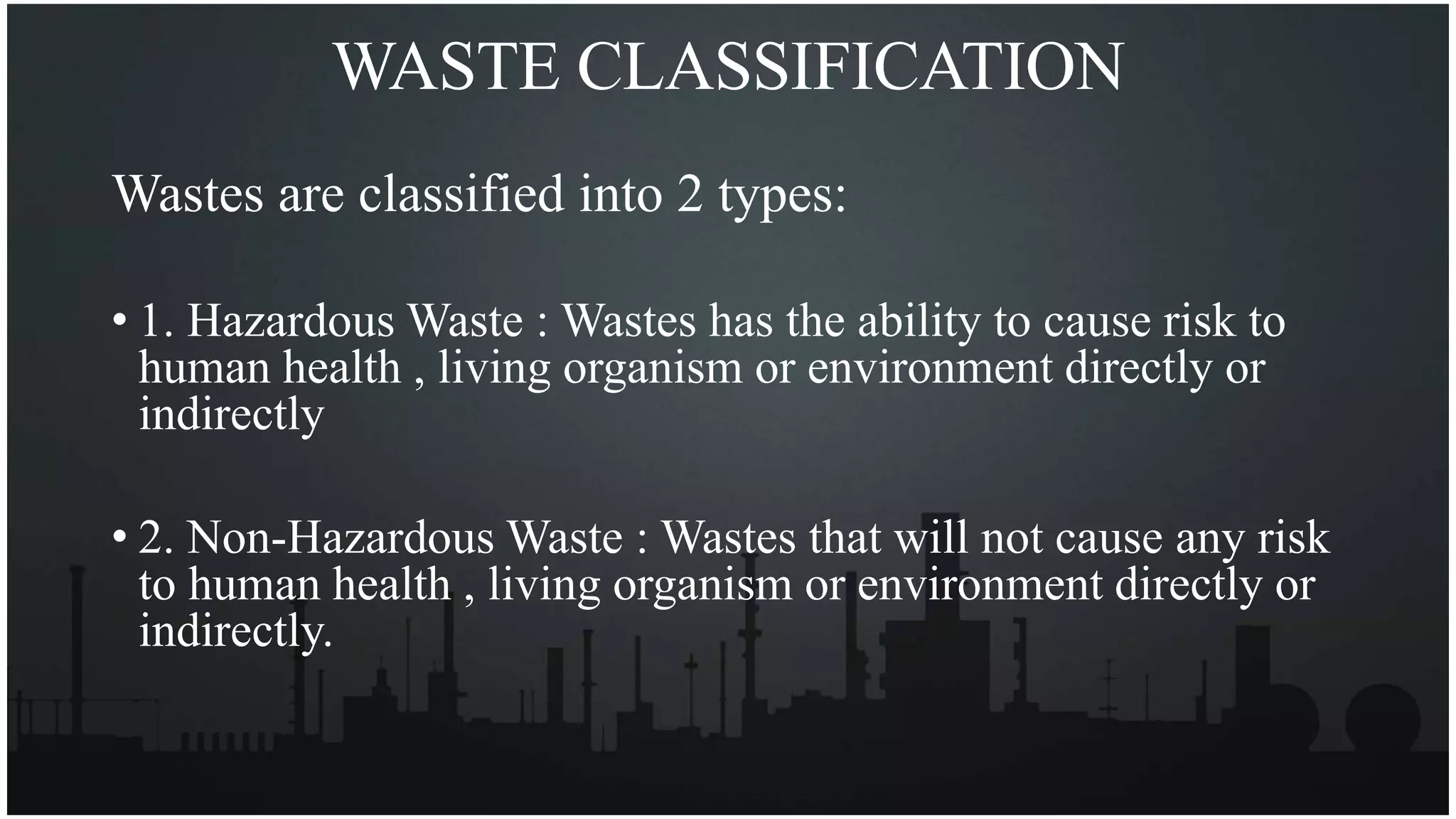 Presentation - Waste Management in Petroleum Refinery. | PPTX