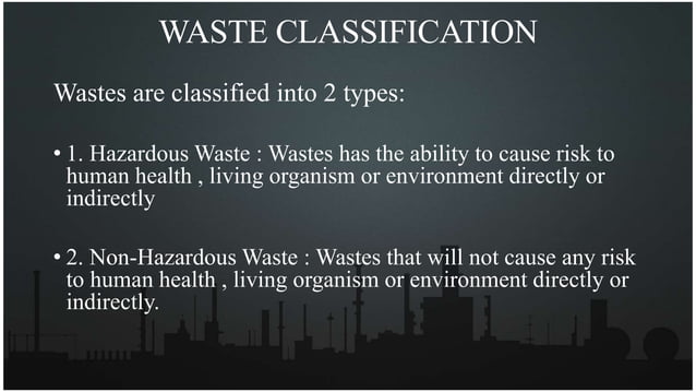 Presentation - Waste Management in Petroleum Refinery. | PPTX | Civil ...