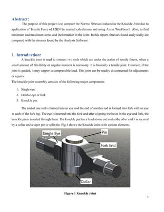 ANALYSIS OF KNUCKLE JOINT | PDF