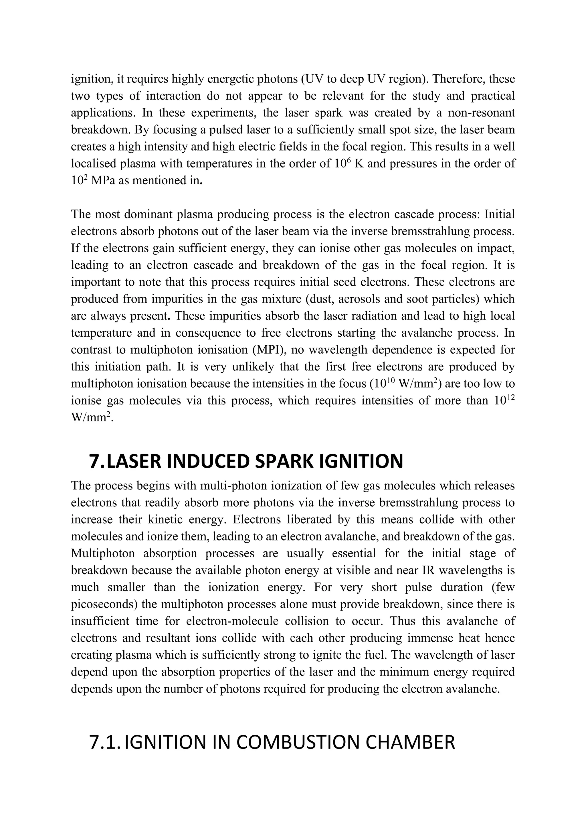 Report on laser ignition system | PDF