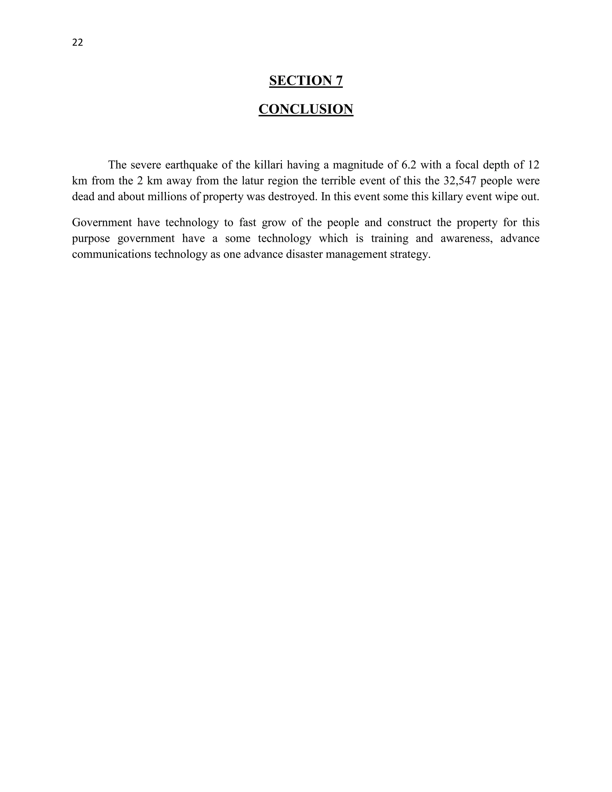 LATUR-KILLARI EARTHQUAKE 1993 REPORT | PDF