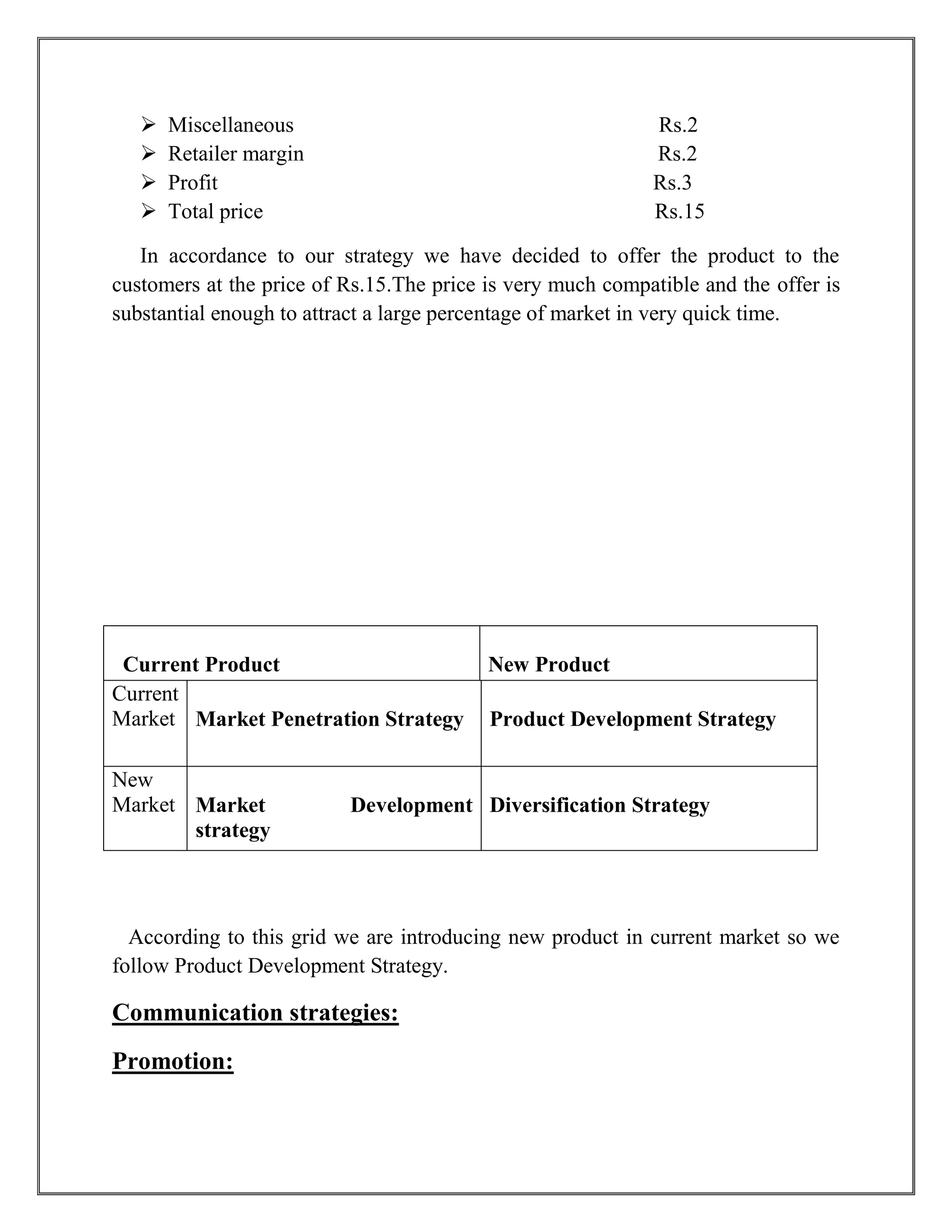 Report on launching of new product | DOCX