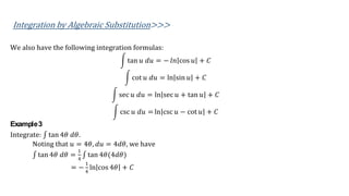 Integration of Trigonometric Functions | PPTX