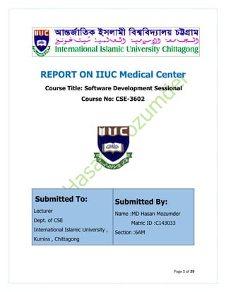 Report on medical center | PDF