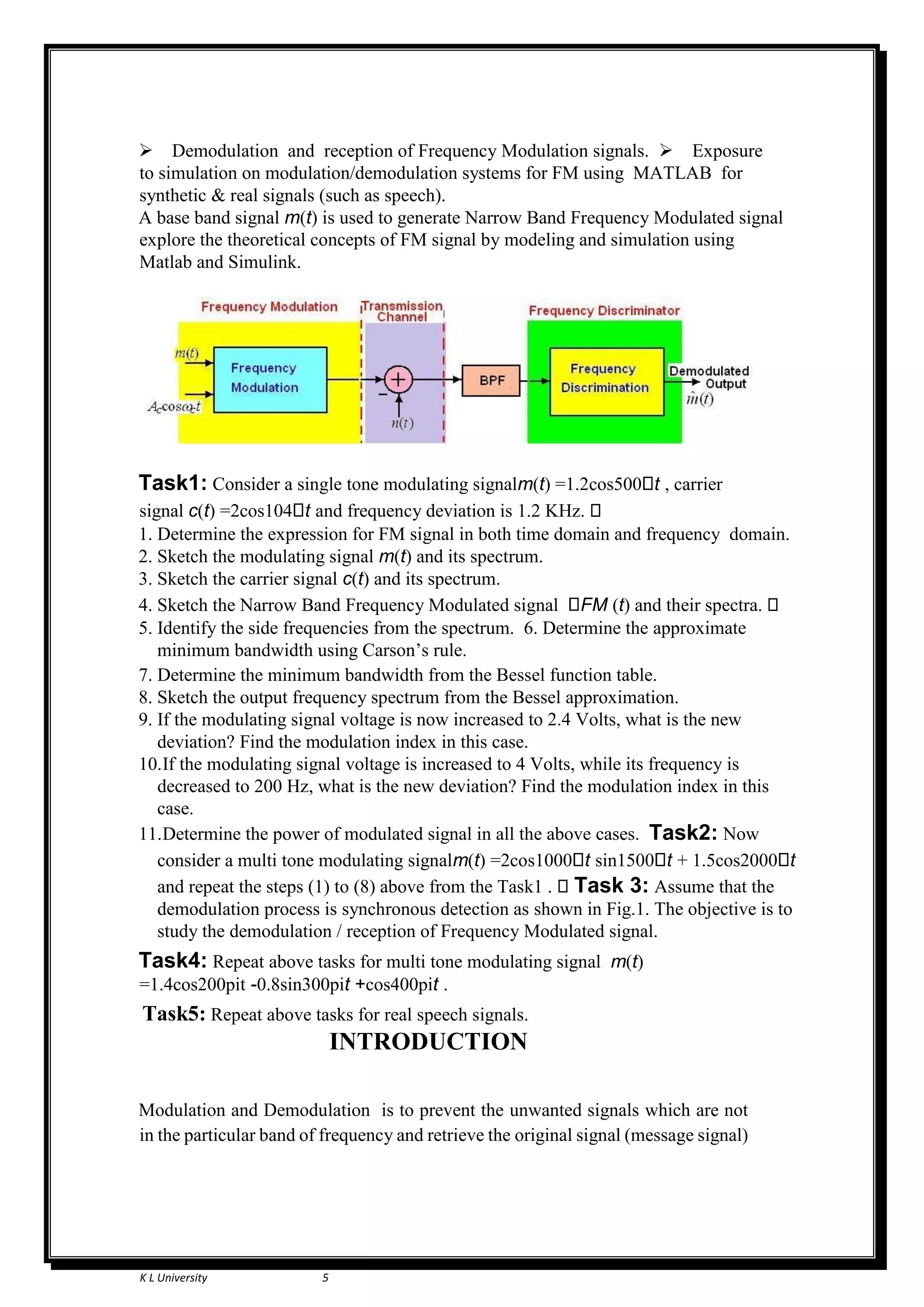 Frequency Modulation And Demodulation Pdf