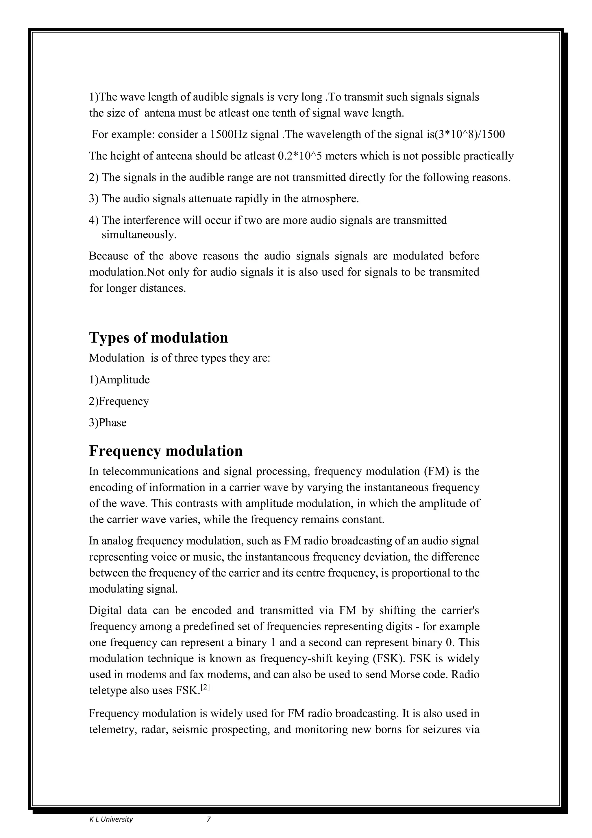 Frequency Modulation And Demodulation Pdf