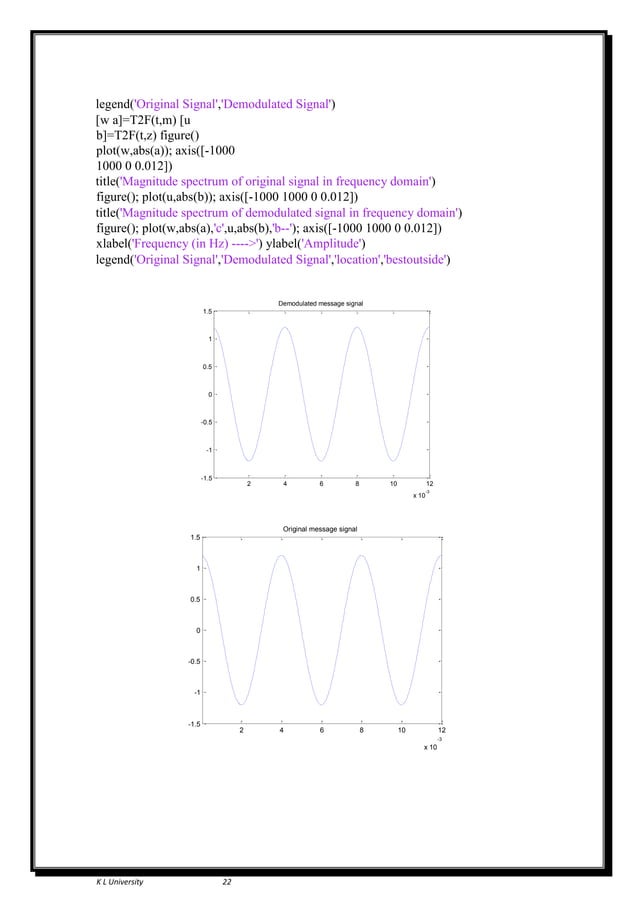 Frequency Modulation and Demodulation | PDF