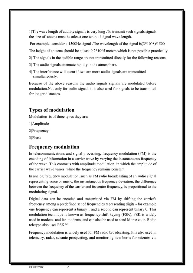 Frequency Modulation And Demodulation Pdf