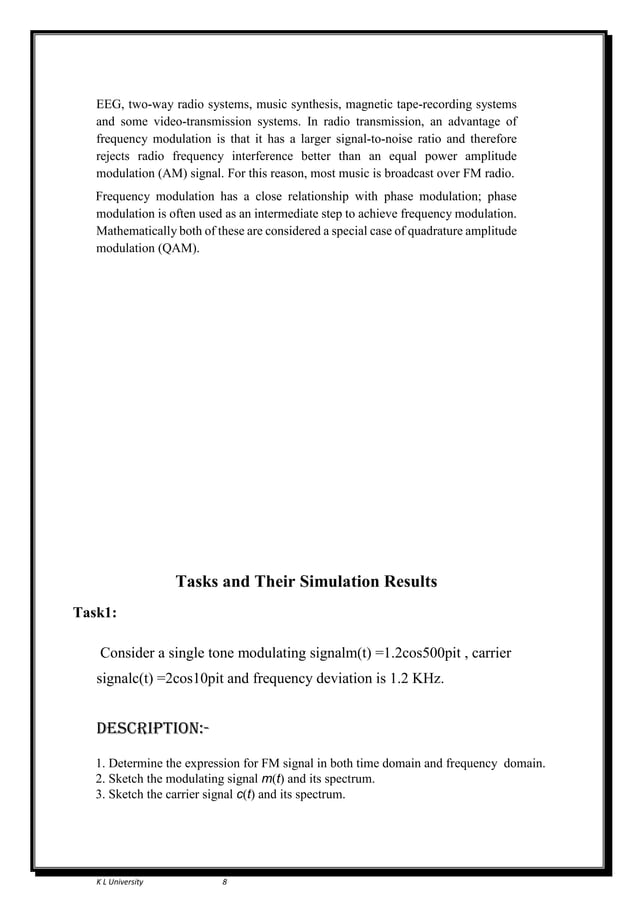 Frequency Modulation And Demodulation Pdf