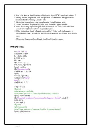 Frequency Modulation and Demodulation | PDF