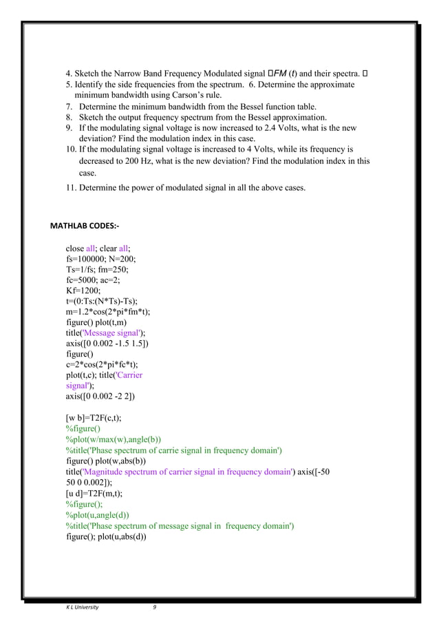 Frequency Modulation And Demodulation Pdf