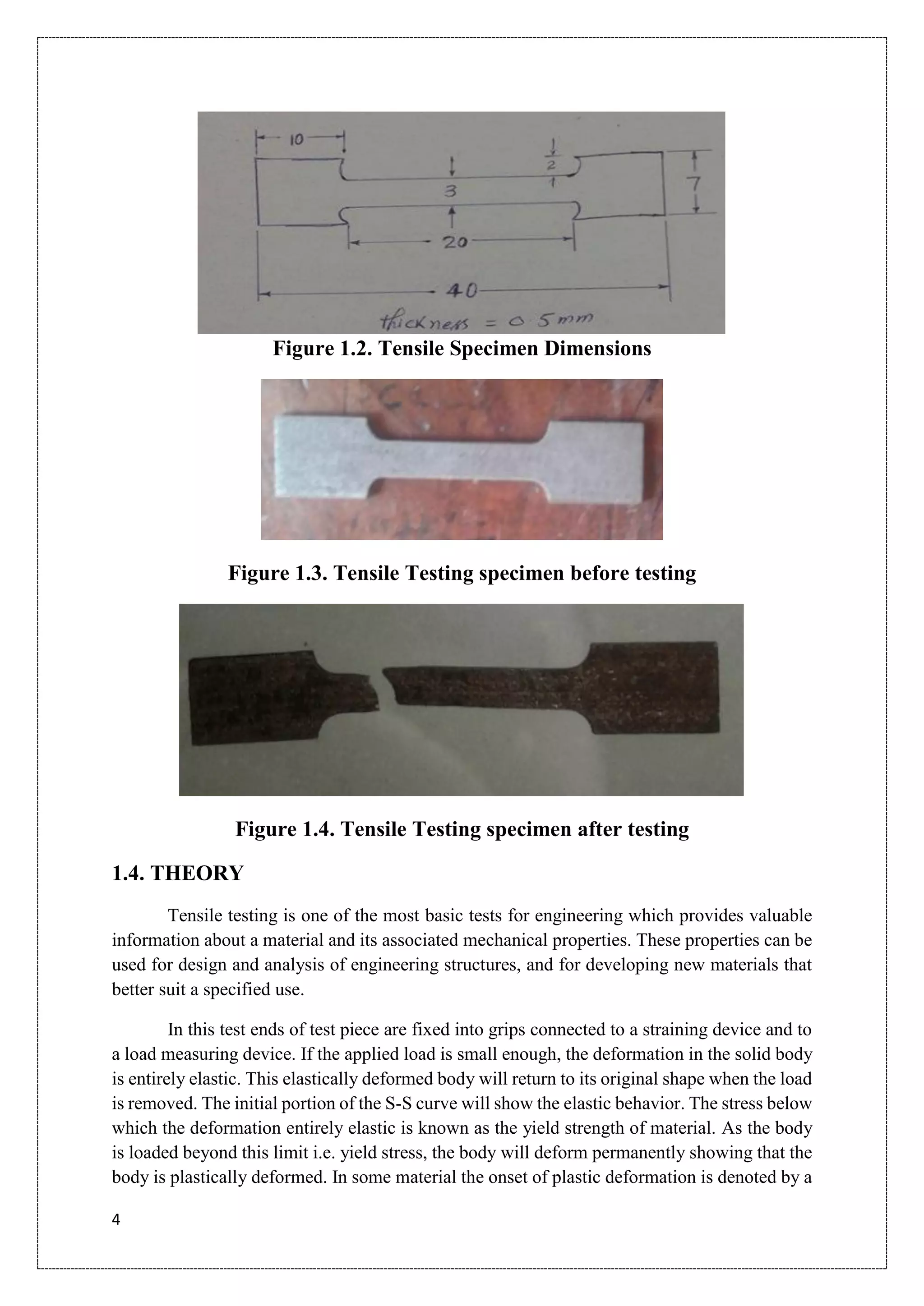 Tensile, Impact and Hardness Testing of Mild Steel | PDF