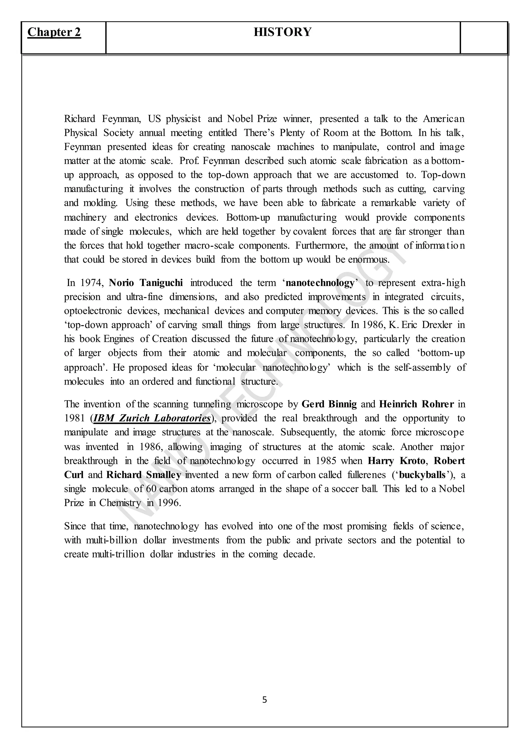 Report on nano technology | DOCX