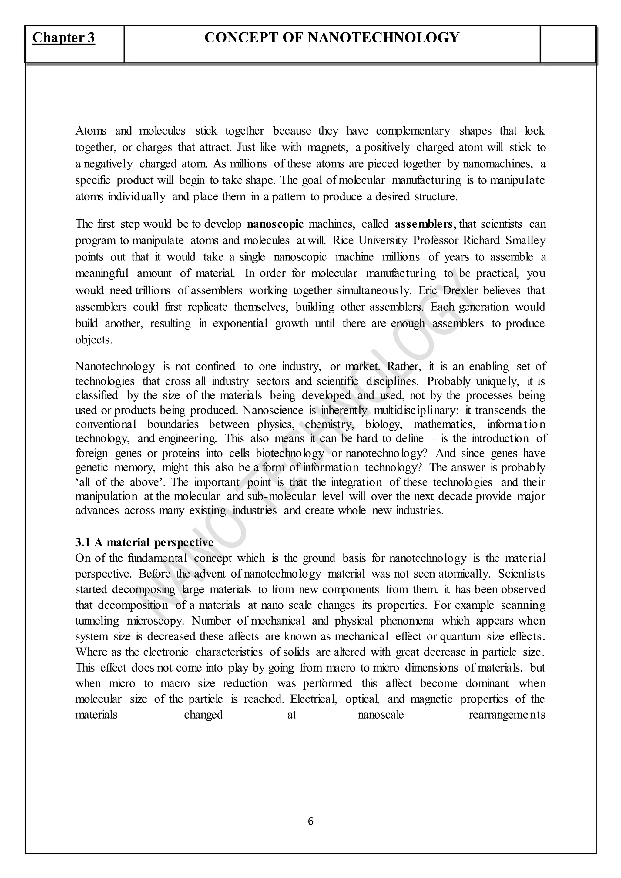 Report on nano technology | DOCX