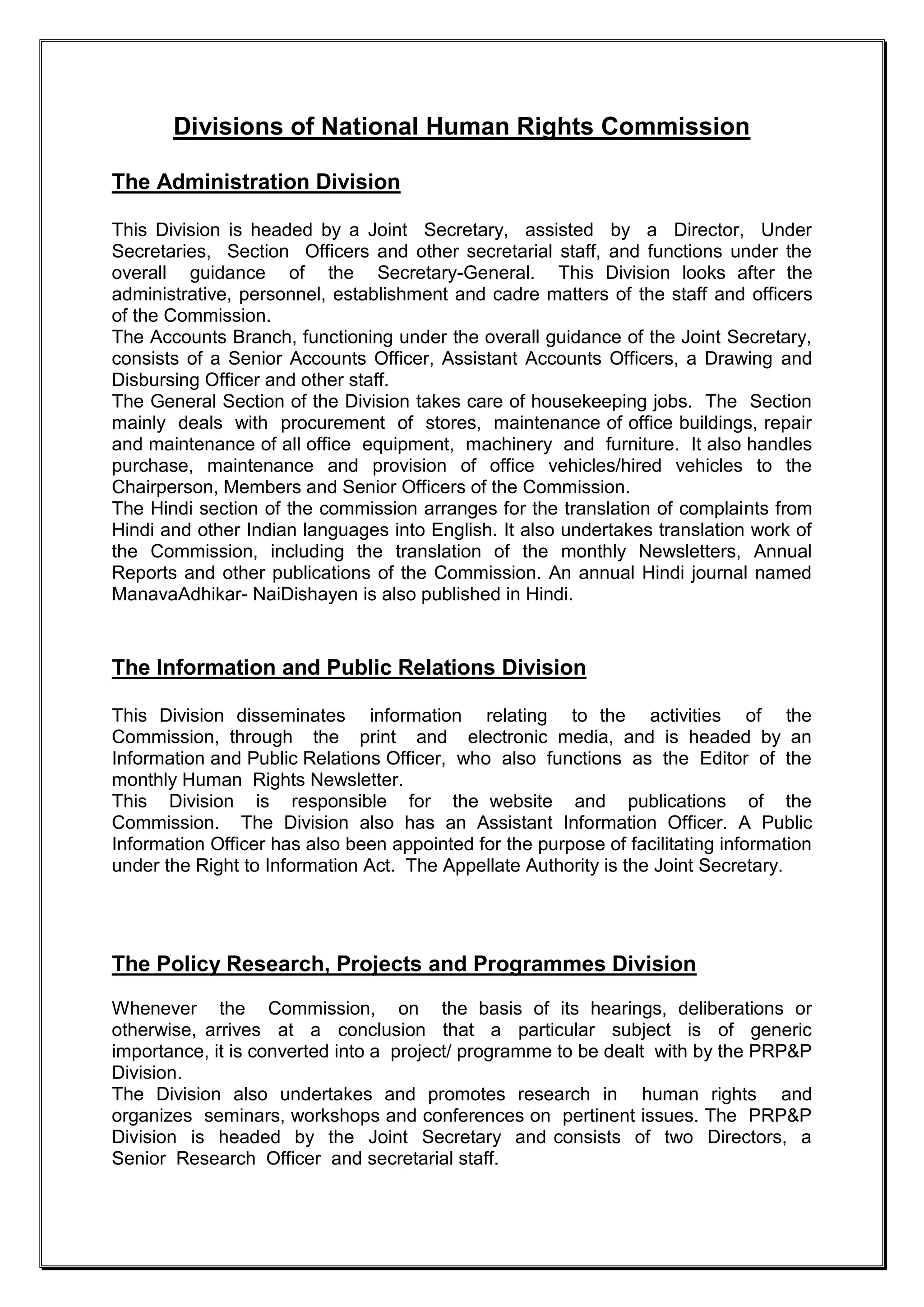 Report on National_Human_Rights_Commission | DOCX