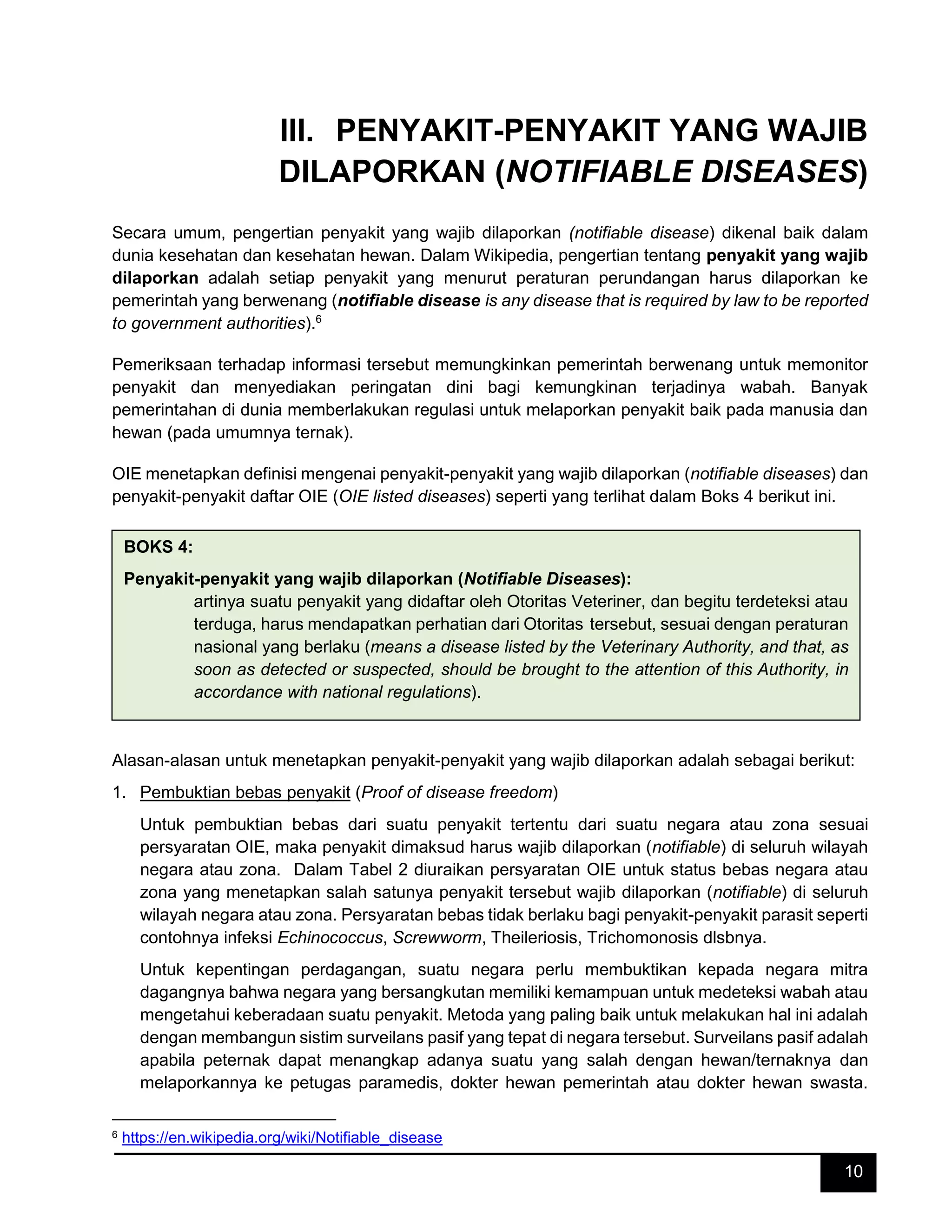 Penyakit-penyakit Hewan Yang Wajib Dilaporkan (Notifiable Animal Diseases) - Ditkeswan-AIPEID ...