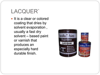 Report on paint | PPTX
