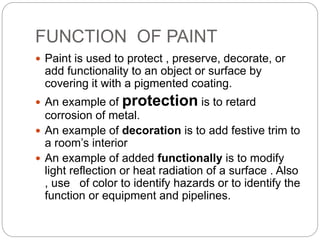 Report on paint | PPTX
