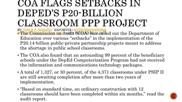 CURRENT ISSUES ON PHILIPPINE EDUCATION | PPTX