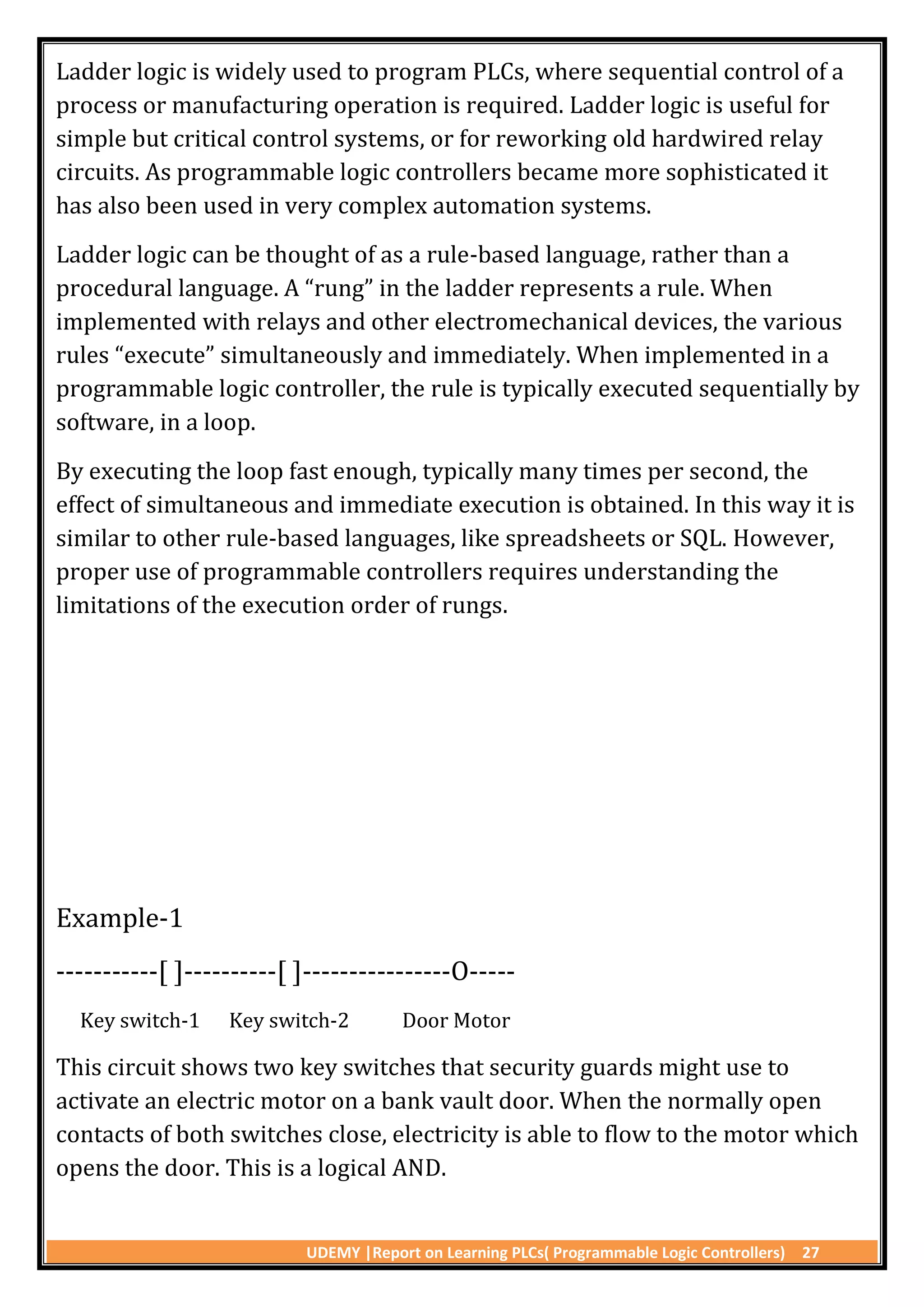 Report on PLC traning | PDF | Operating Systems | Computer Software and ...