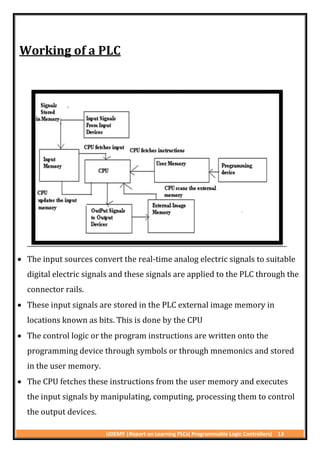 Report on PLC traning | PDF | Operating Systems | Computer Software and Applications