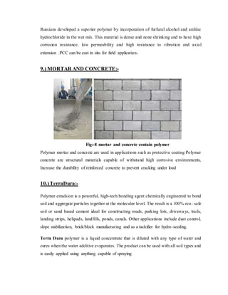 Report on polymer use in civil engineerinng | DOCX