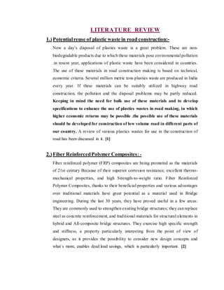 Report on polymer use in civil engineerinng | DOCX