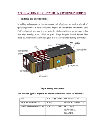 Report on polymer use in civil engineerinng | DOCX