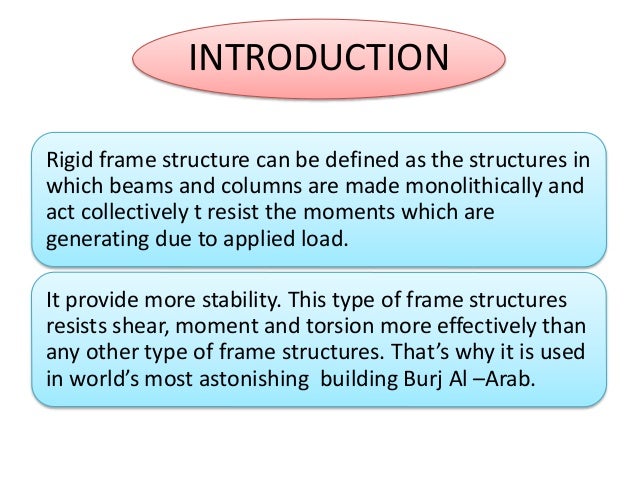 Report on rigid frame structures